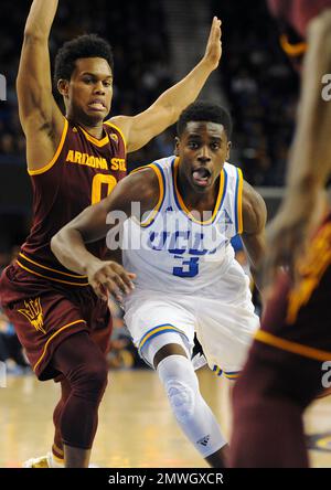 UCLA guard Aaron Holiday (3) drives on Colorado guard Xavier Talton ...