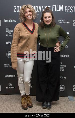 Co-writer/producer Elisabeth Holm, left, poses with director/co-writer ...