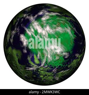 digitally rendered planet isolated on white background Stock Photo - Alamy