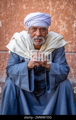 Egyptian shepherd in the streets of Luxor, Egypt Stock Photo - Alamy