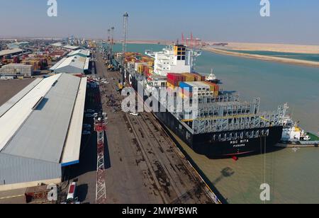 This aerial photo shows Iraq's port of Umm Qasr near the city of Basra ...