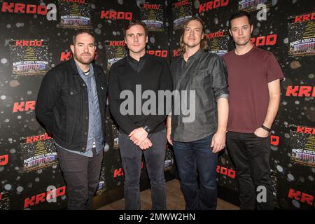 Rick Burch, from left, Zach Lind, and Jim Adkins of Jimmy Eat World ...