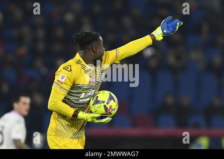 Mouhamadou Fallou Sarr of U.S. Cremonese during the Coppa Italia Semi ...