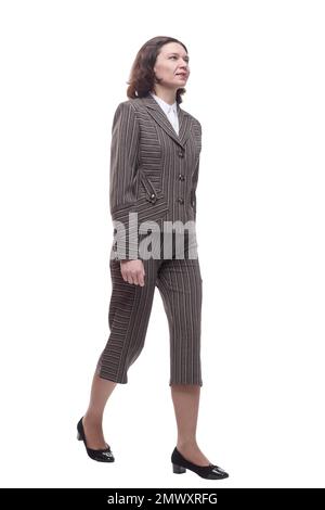 modern business woman stepping forward Stock Photo - Alamy
