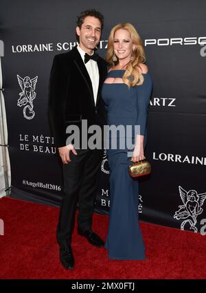 Ethan Zohn and wife Lisa Heywood attend the 2016 Angel Ball ...