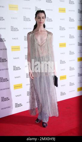 Model Erin O'Connor poses for photographers at the Lancome Colour ...