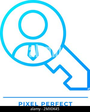 Key person pixel perfect linear icon Stock Vector Image & Art - Alamy