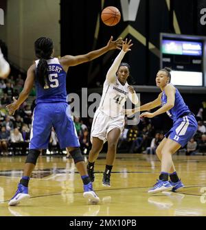 Duke guard Kyra Lambert, right, strips the ball from South Carolina ...