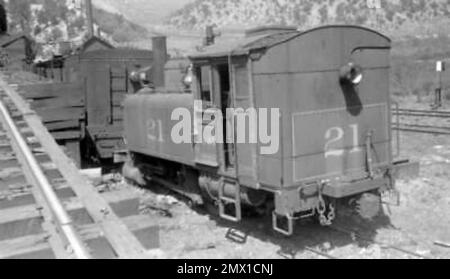 Uintah Railway narrow gauge locomotive engine No 7 Stock Photo - Alamy