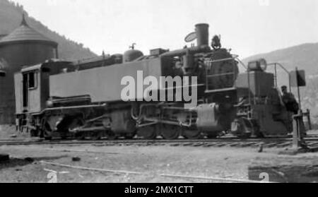 Uintah Railway narrow gauge locomotive engine No 12, 2-8-0 Stock Photo ...