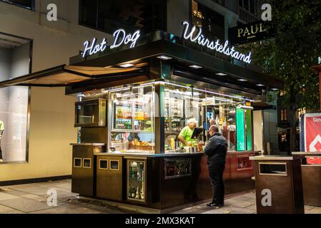 Hot Dog or Wurstel stand Vienna Austria Stock Photo - Alamy
