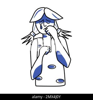 crying tears sad mood color icon vector illustration Stock Vector Image ...