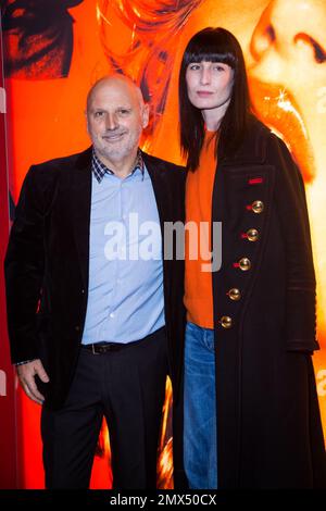 Hair stylist Sam McKnight and model Erin O'Connor pose for ...