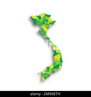 Vietnam political map of administrative divisions Stock Vector Image ...