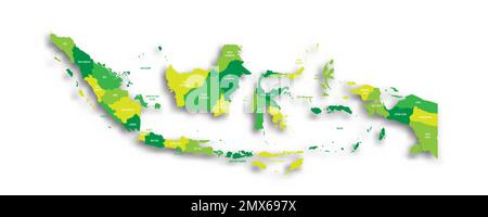 Indonesia political map of administrative divisions Stock Vector Image ...
