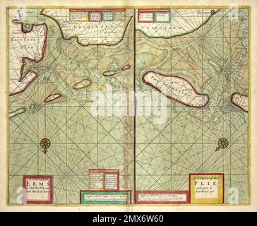 A chart of the Eems of Old West Eems and East Eems; A chart of the FLIE ...