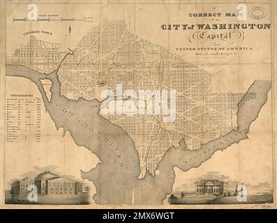 A correct map of the city of Washington : capital of the United States ...