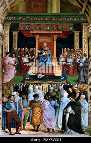 The Canonization of Catherine of Siena by Pope Pius I by PINTURICCHIO ...