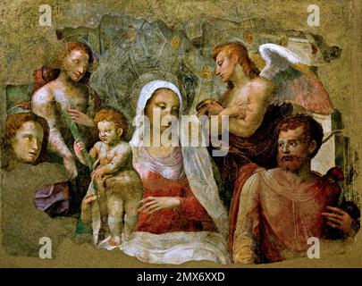 Madonna col Bambino due Martiri e angeli - Madonna and Child with two ...