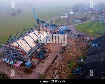 Teplitz, Germany. 26th Jan, 2023. Nordwolle founder Marco Scheel stands ...