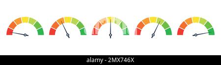 Risk meter scale. Vertical chart with danger levels. Hazard control ...