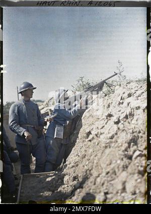 Hirtzbach, Haut-Rhin, Alsace, first-line trench , 1917 - Alsace - Paul ...
