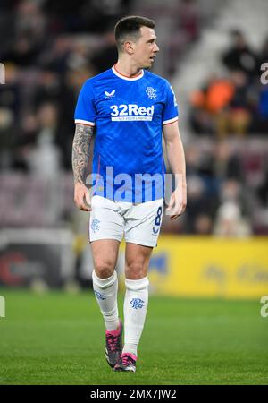Rangers' Ryan Jack during the cinch Premiership match at Tynecastle ...