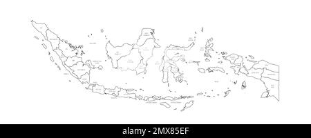 Indonesia political map of administrative divisions Stock Vector Image ...