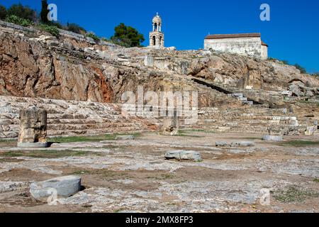 The sanctuary of Eleusis (Elefsina), one of the most mportant religious ...