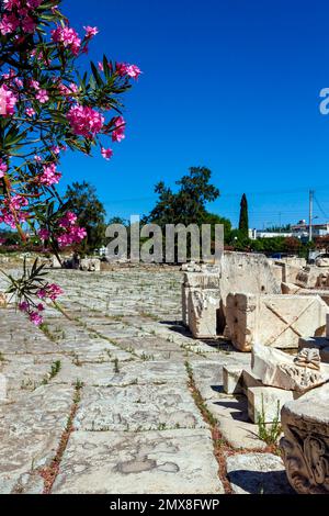 Archaeological site of Eleusis (Eleusina). Temple and altars of Artemis ...
