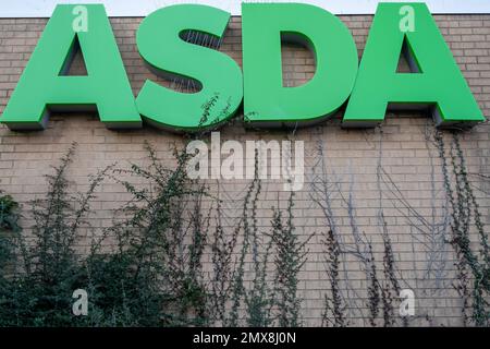 A general view of an ASDA supermarket sign Stock Photo - Alamy