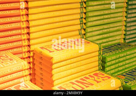 Interiors of the Amsterdam Airport Schiphol, Netherlands. Inside duty ...