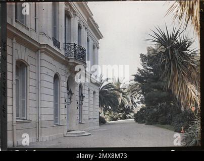 Cap Martin, France Entrance to the Grande Villa (which will take the ...