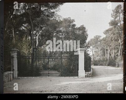 Cap Martin, France Entrance to the Grande Villa (which will take the ...