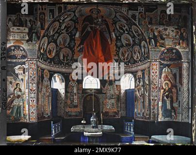The Vatopedi monastery, Greece the monks' refectory , 1913 - Balkans ...