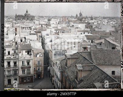 Seville, Spain , 1914 - Spain - Auguste Léon - (June 15 -July 4 Stock ...