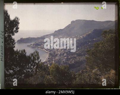 Monaco, Principality of Monaco panoramic view , 1910 - Cap Martin ...