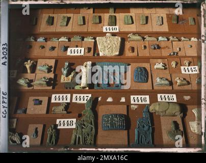 Cairo, Egypt, Africa Objects of worship of Ramesside era at the ...