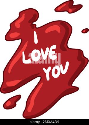 gift with blood, Creepy Valentine clipart, Spooky Valentine, Pastel ...