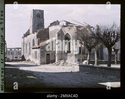 Haraucourt , France , 1914-1915 - Devastated zones, North and East of ...