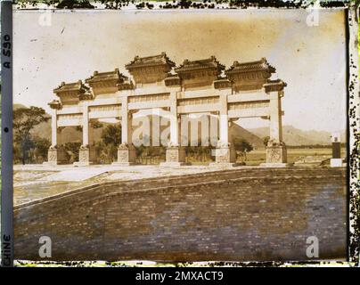 Changping, China Ming Shisanling ("Thirteen Ming Tombs") , 1913 - China ...