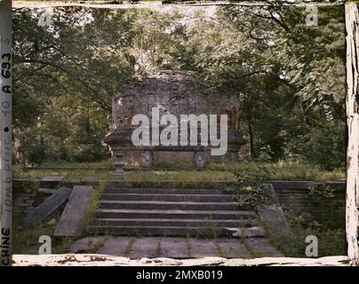 West suburbs of Beijing, China the tomb of Princess Fuhui, also called ...