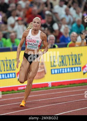 Ivona Dadic participating in the 200 meters of the European Athletics ...