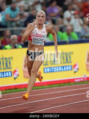 Ivona Dadic participating in the 200 meters of the European Athletics ...