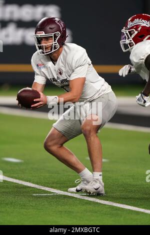 Fordham quarterback Tim DeMorat during the East West Shrine Bowl game ...
