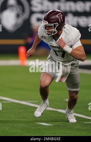 Fordham quarterback Tim DeMorat during the East West Shrine Bowl game ...