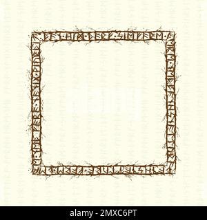 Scandinavian viking square symbol vector design Stock Vector Image ...