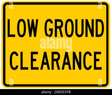Low ground clearance warning sign Stock Photo - Alamy