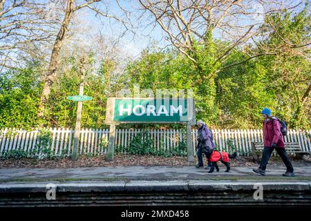 Heathfield, January 18th 2023: The former railwayb station at Horam ...