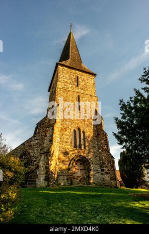 All Saints Church Old Heathfield Sussex Stock Photo - Alamy